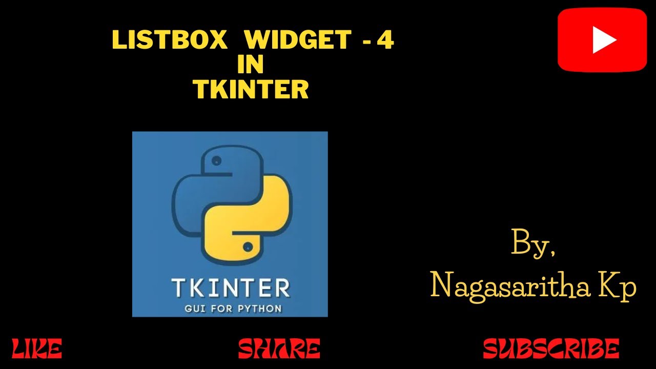 T_29: Listbox widget, selectmode parameter in Listbox in Tkinter