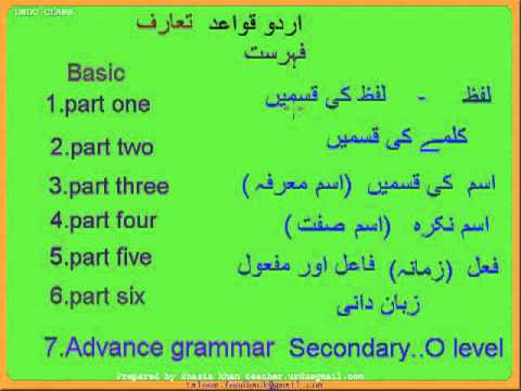 Urdu Grammar (اردو قواعد) Course Introduction | IUstaad (Education For ...