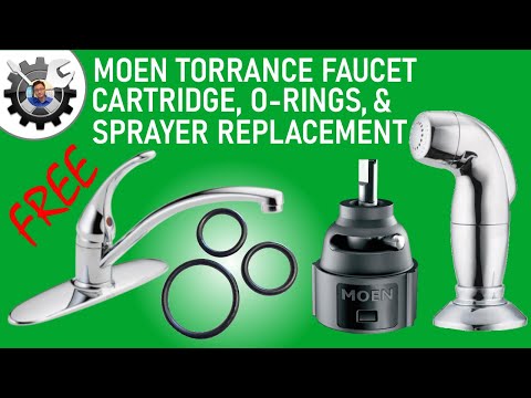 Replace Moen faucet cartridge, o-rings, and sprayer for free!