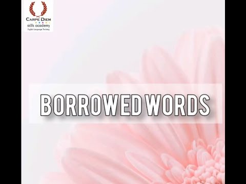 Borrowed Words in English