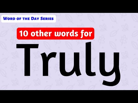 #32 | Truly Synonyms | Truly Meanings | Other Meanings of Truly | Truly Word Meanings with images