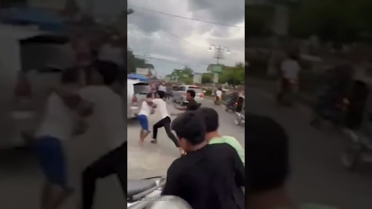 Moment over 50 prisoners stage a prison break in Indonesia