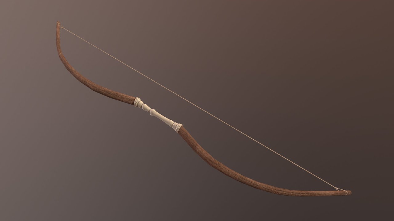 Longbow Low Poly 3d model