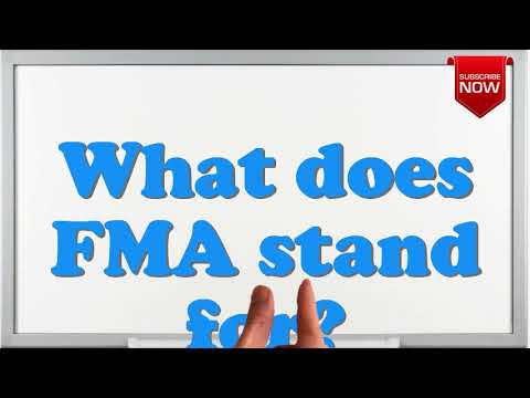 What is the full form of FMA?
