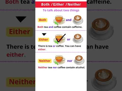 Both...and/ Either...or/ Neither...nor #english #speakingenglish #vocabulary