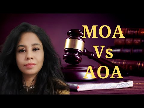 Difference between Memorandum of Association (MOA) and Articles of Association (AOA)/Company Law