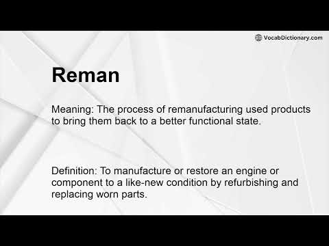 Reman Meaning