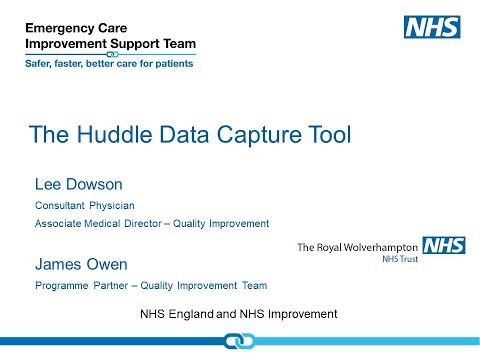 ECIST Bitesize Podcast Series - Wolverhampton huddle data capture tool