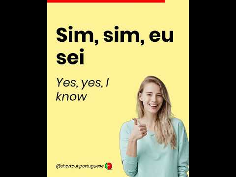 Sim, sim, eu sei