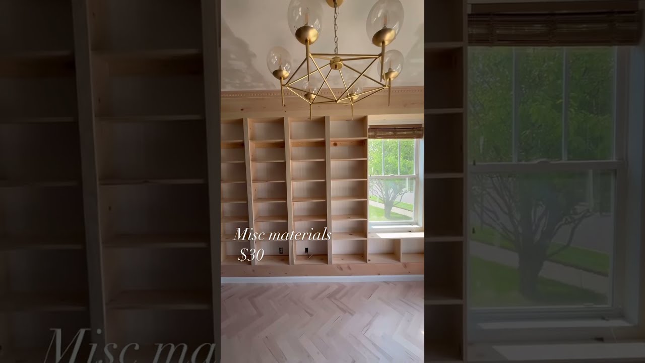 DIY library wall dreams come true! 📚🛠 (Credit IG/@longingtocomehome) Details on her IG page! #diy