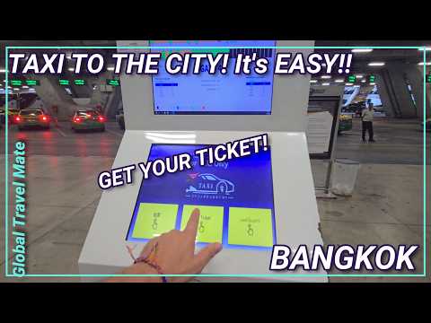 Airport TAXI To Central Bangkok How to do it Safe and Fast 🇹🇭 Thailand