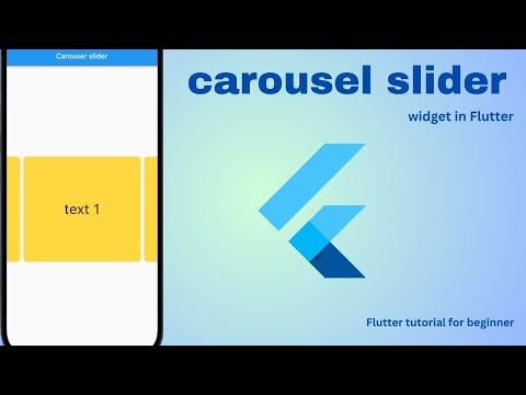 Carousel Slider in Flutter. Auto Rotate Slider in Flutter. Image ...