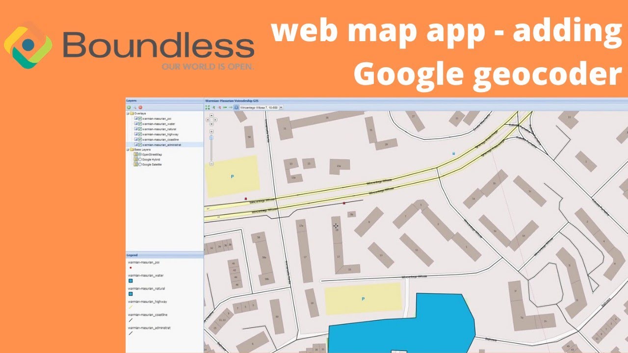 BoundlessGeo: web map application basics - adding a Google Geocoder