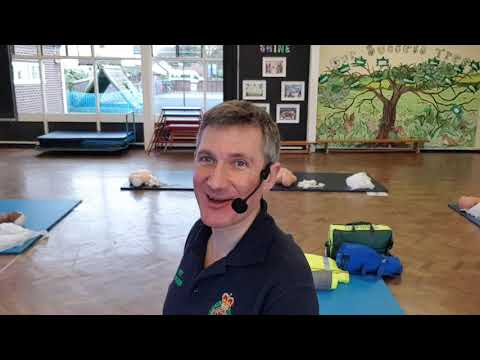 Primary school first aid training - Jonathan Cunningham MBE