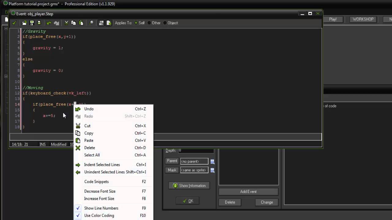 Game Maker Studio: Advanced Platformer Tutorial Part 1 - Movement