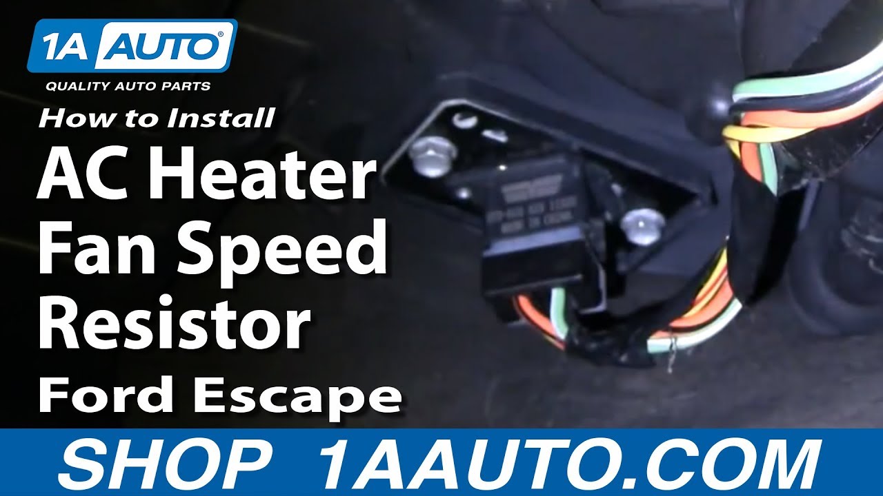 How To Replace Blower Motor Resistor 01-04 Ford Escape