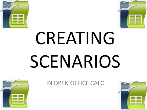CREATING SCENARIOS IN OPEN OFFICE || CLASS 10 ||