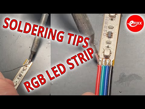 SOLDERING TIPS FOR RGB LED STRIPS πππ«#shorts