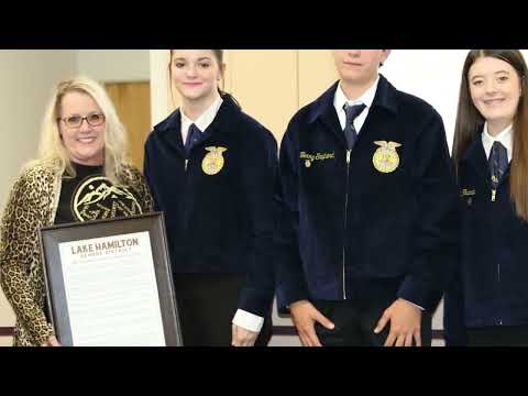 LHSD Board Passes Resolution Naming School Farm | Melvin Daniel Lake Hamilton High School FFA Farm