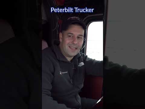 Peterbilt Trucker VS Freightliner Trucker Passing Each Other on the Highway 😂