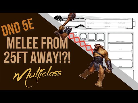 Punch From 25 Feet Away!?! Low Level Monk/Fighter Build DnD