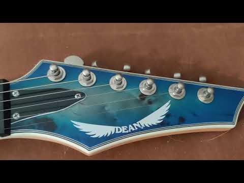Dean Select Exile Select Burled Poplar STQB Blueburst six | Reverb