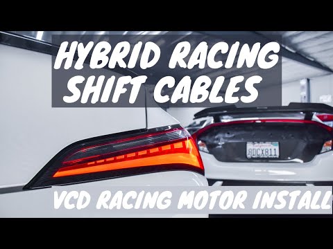 2017-2022 10THGEN CIVIC HYBRID RACING SHIFT CABLES REVIEW // INSTALLING CIVIC SI BUILT MOTOR PT1