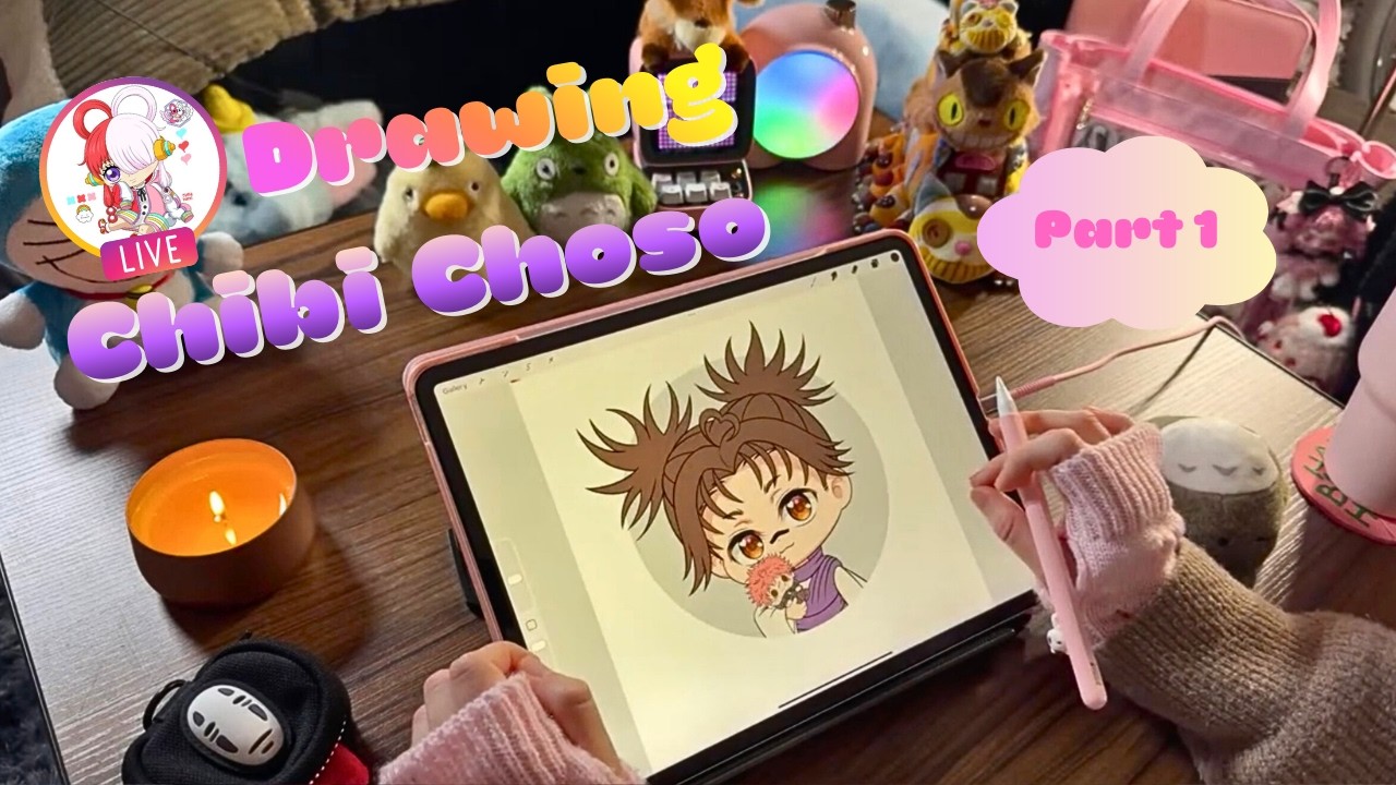 【Part 1】Drawing Chibi Choso from Jujutsu Kaisen (JJK) | 呪術廻戦 ちび脹相のスケッチ配信 ❤️#animeart  #drawing