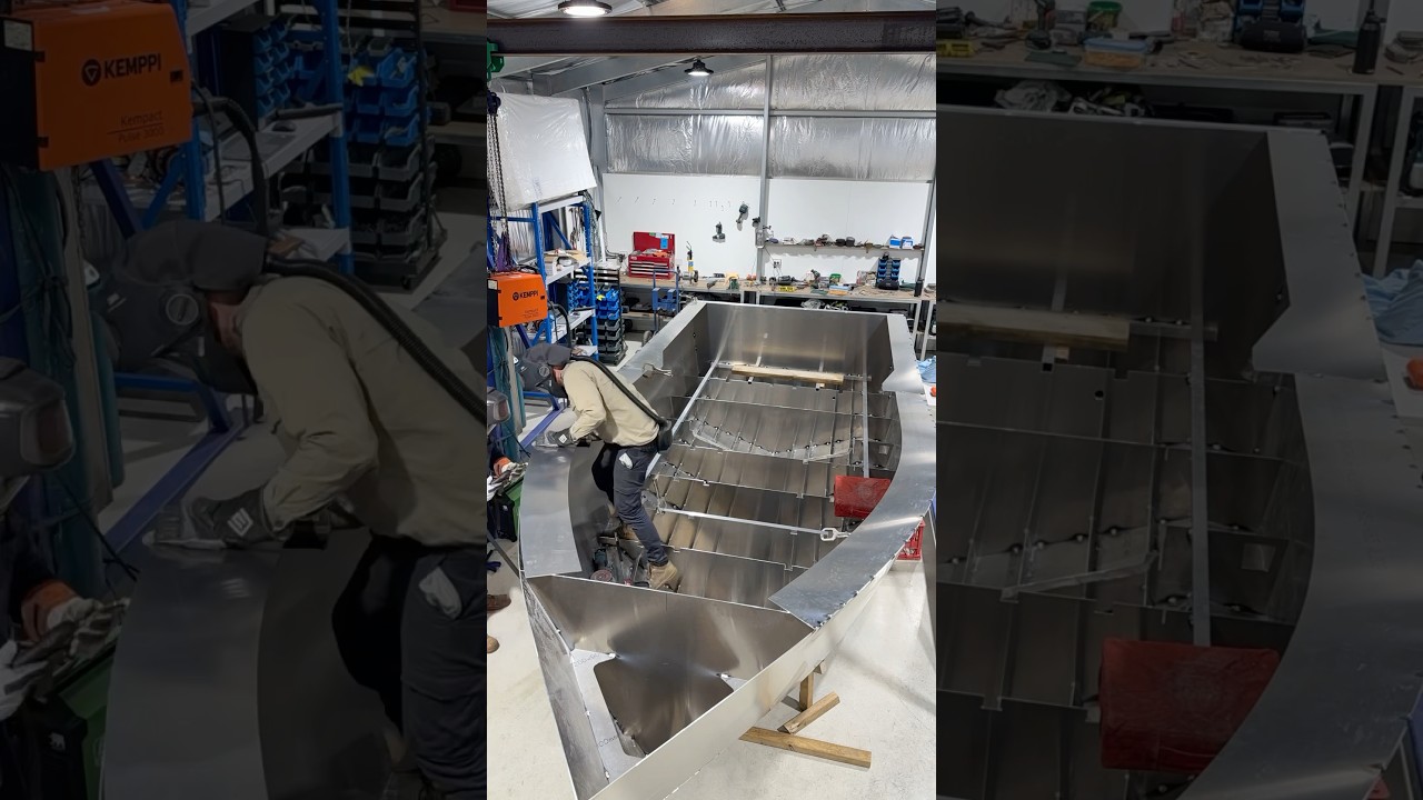 Part One is out! Watch it  #plateboat #welding #aluminium #cncmarine #fishing #offshore #metalwork