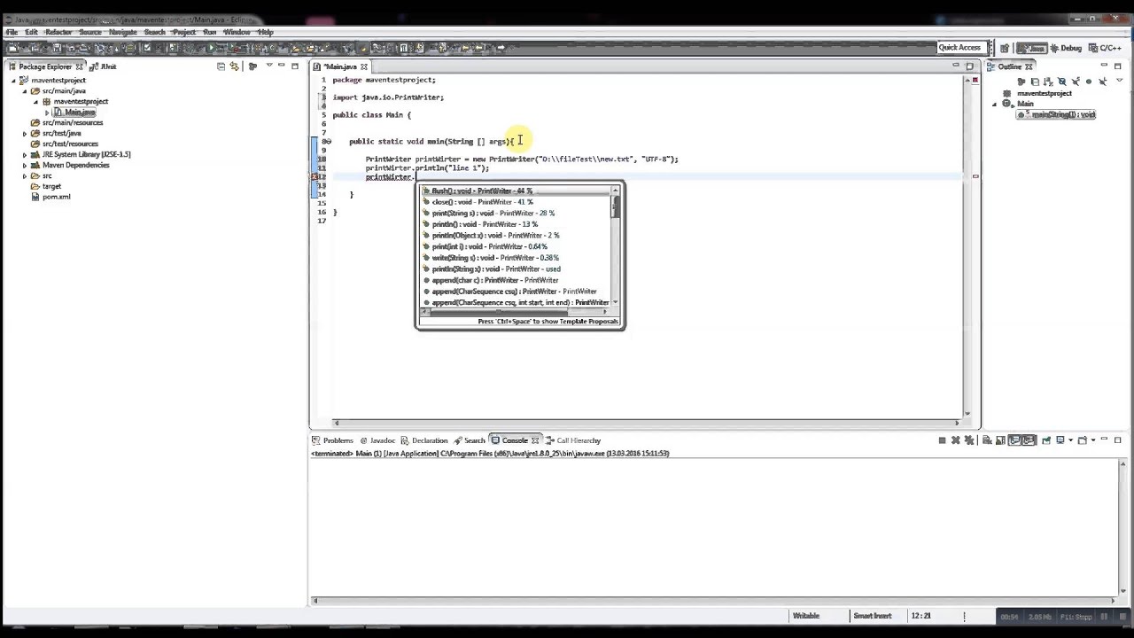 Java: How to create a new File in Java