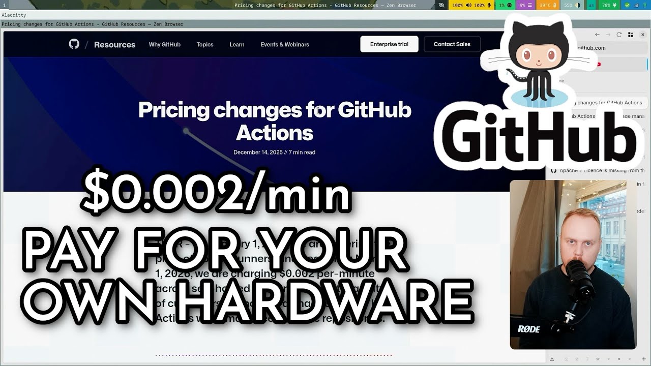 GitHub Actions: Now You Pay For Your Own Hardware