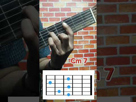 C minor 7 chord / Cm7 / C minor 7 / guitar chord