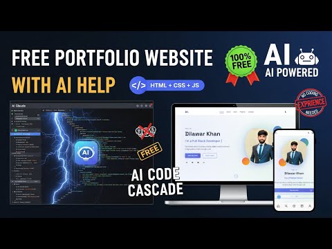 Create FREE Portfolio Website with AI in 10 Minutes | No Coding Required | Claude AI Tutorial 2025