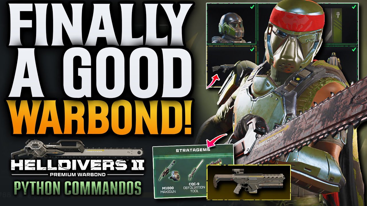 Helldivers 2 S-Tier Warbond?! Python Commandos! 