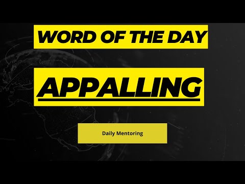 Appalling meaning