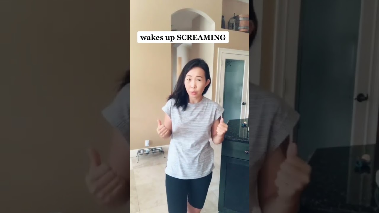 When toddler wakes up screaming! #funnymoms #lifewithtoddler