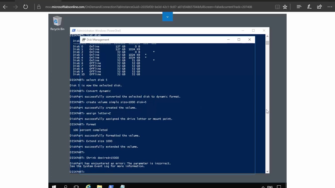 Labs solved 20740B -Installation, Storage and Compute with Windows Server 2016 - Module 2