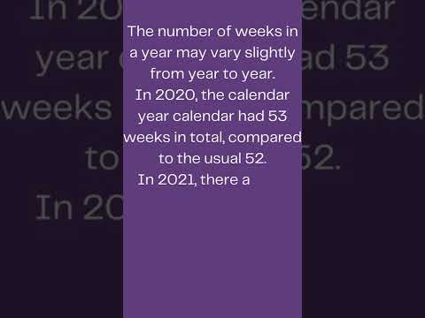 how many weeks are there in a year