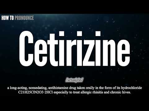 Cetirizine Pronunciation | How to Pronounce (say) Cetirizine CORRECTLY | Meaning Definition