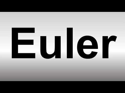 How to Pronounce Euler