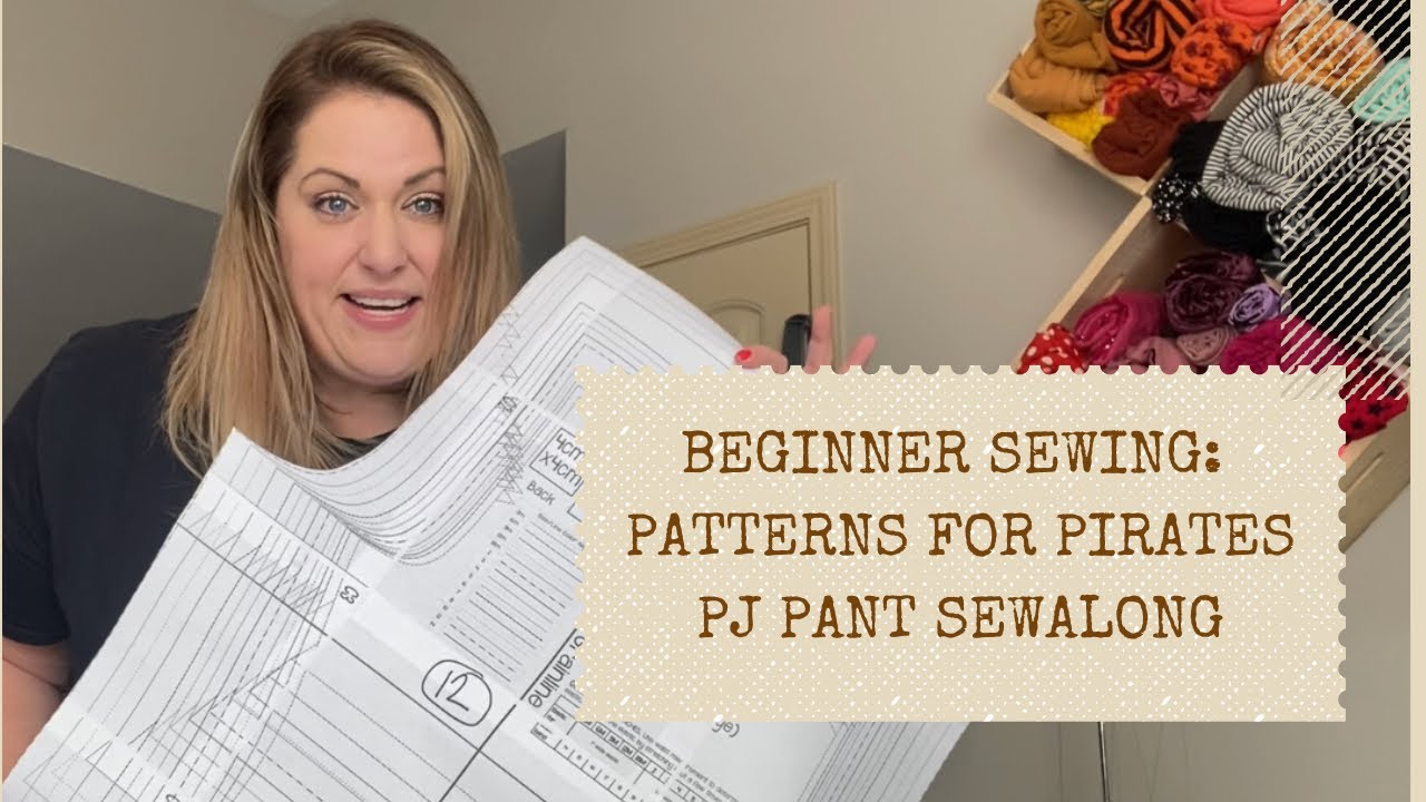 Walk The Plank PJ Bottoms Sewalong | @PatternsforPirates1 #sewingtutorial #sewing