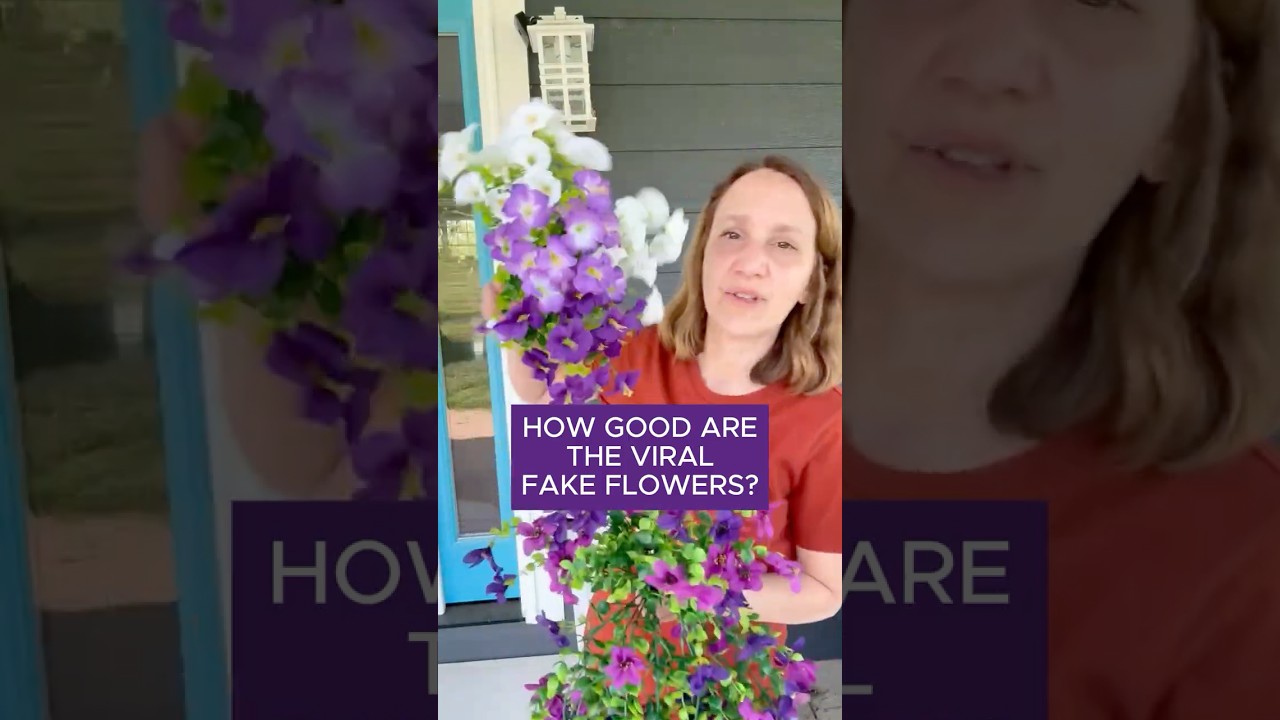 I tested 3 fake flowers - Which ones did I choose? #fakeflowers #artificialflowers #porchdecor