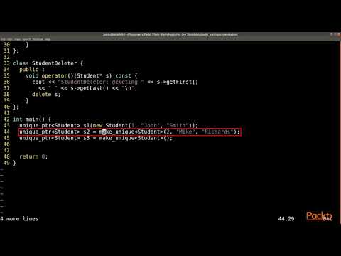 Learn C Standard Template Library in Practice Unique Pointers | packtpub com - Mind Luster