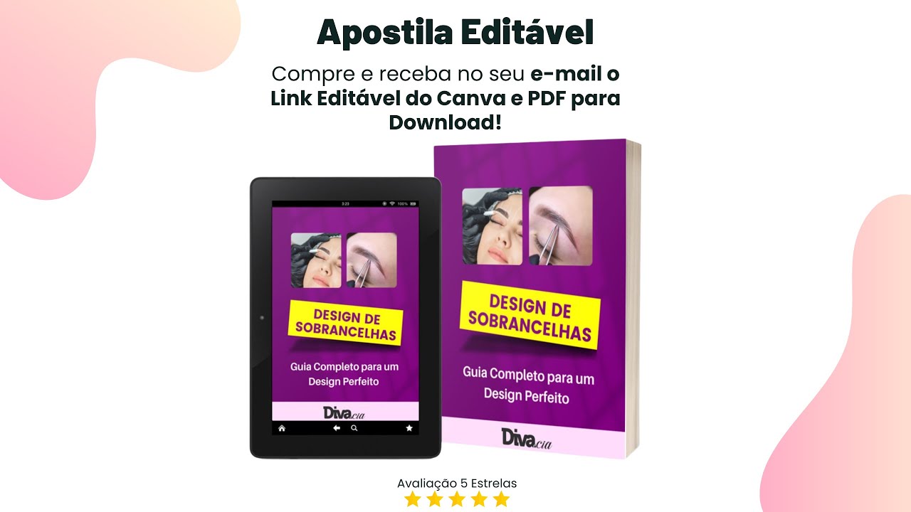 Apostila Editável para Design de Sobrancelhas CANVA