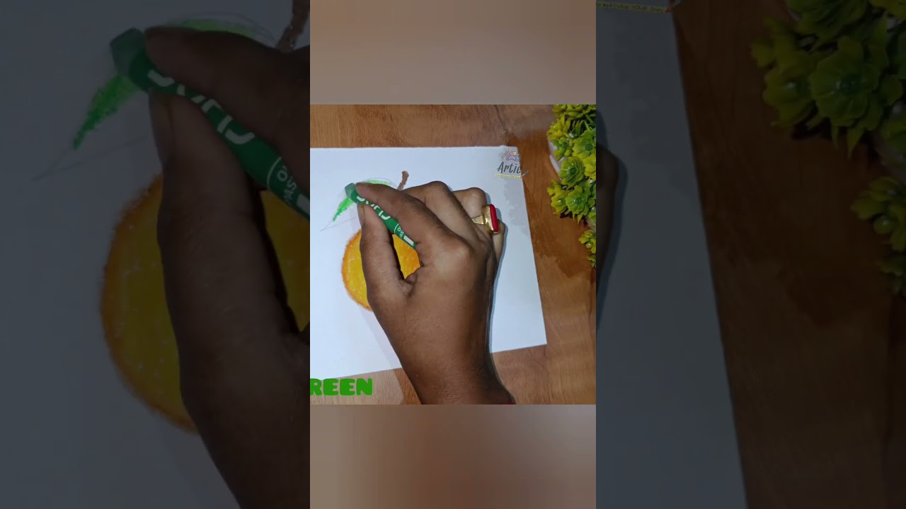 Orange drawing video #drawingvideo #orangedrawing @artie1157
