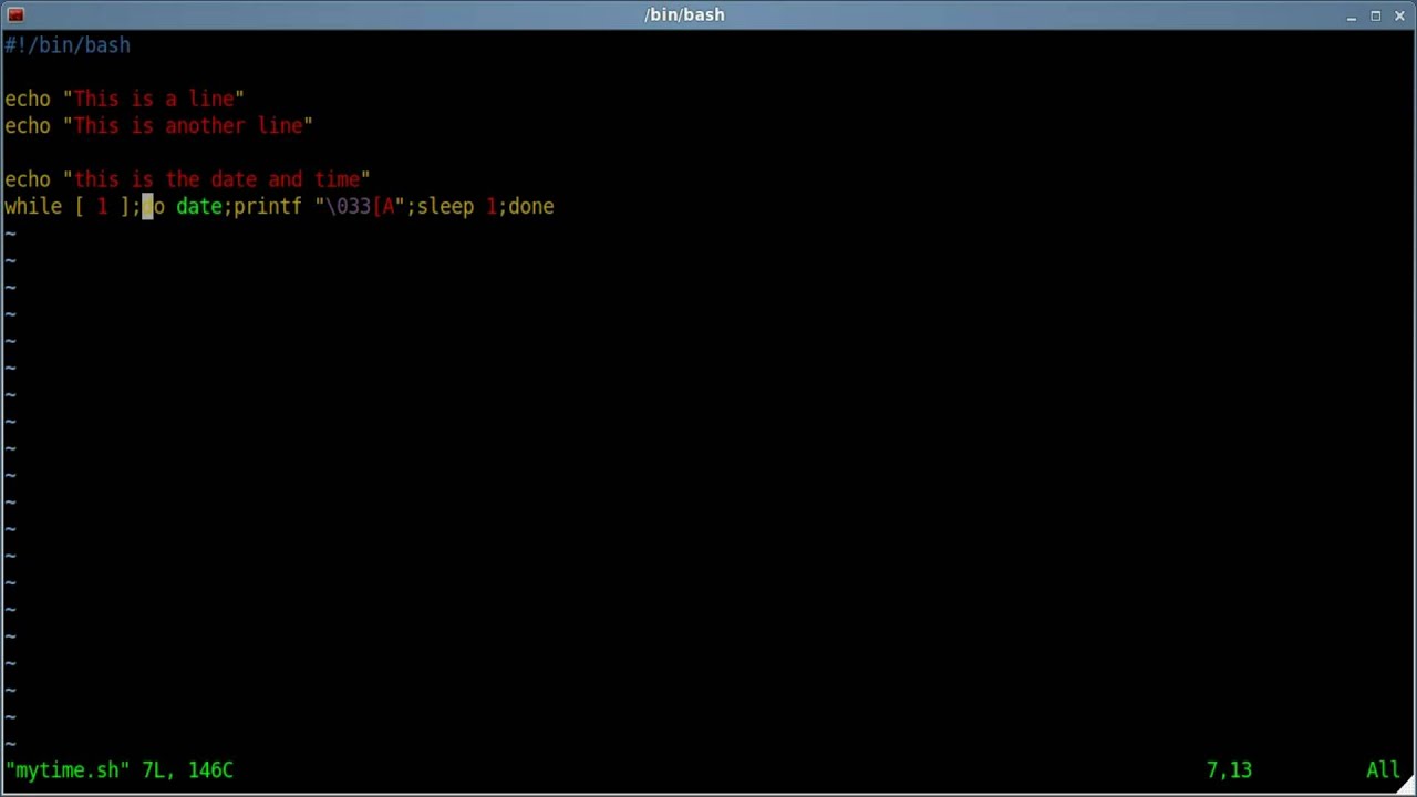 Update Line Without Having to Clear Screen - Linux - Shell Script - BASH