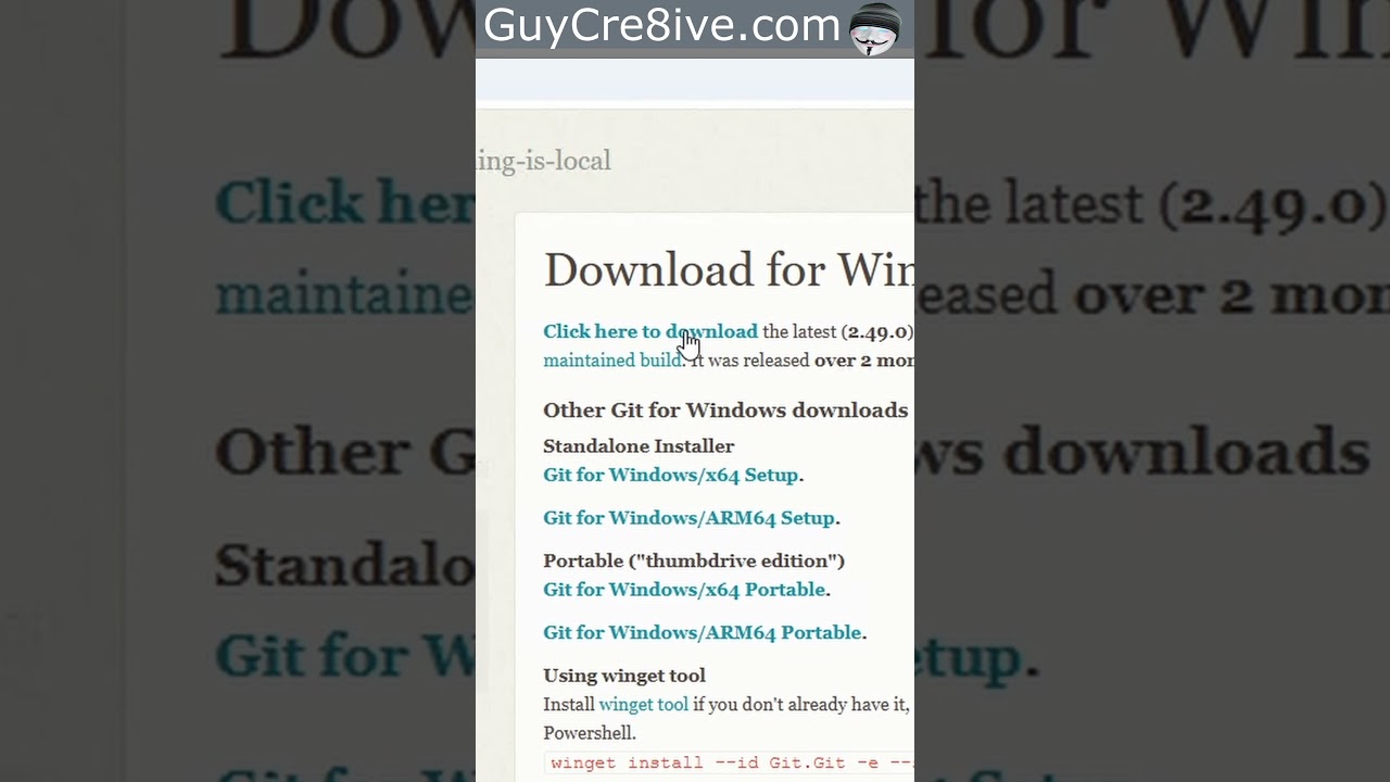 Install Git On Windows 11 👆 Full Video Above