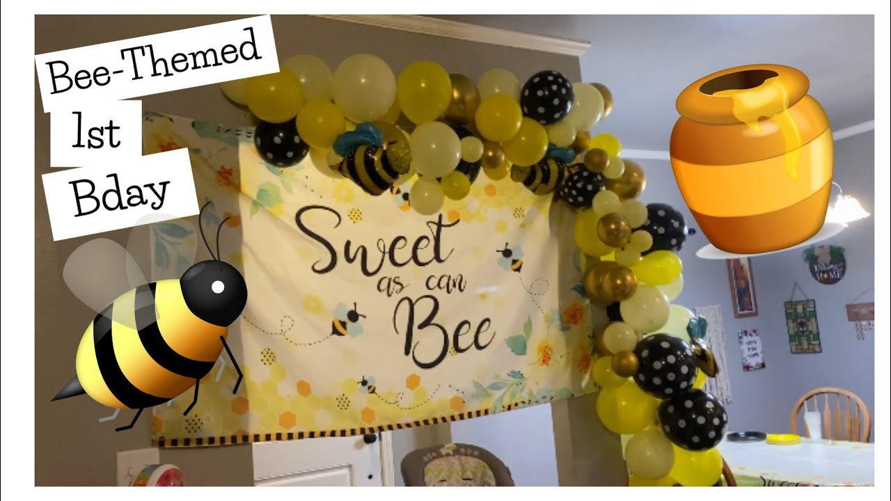 Bee-themed 1st birthday! Haul & set up!