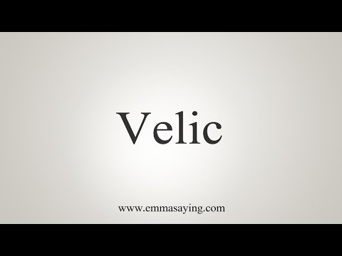 How To Say Velic