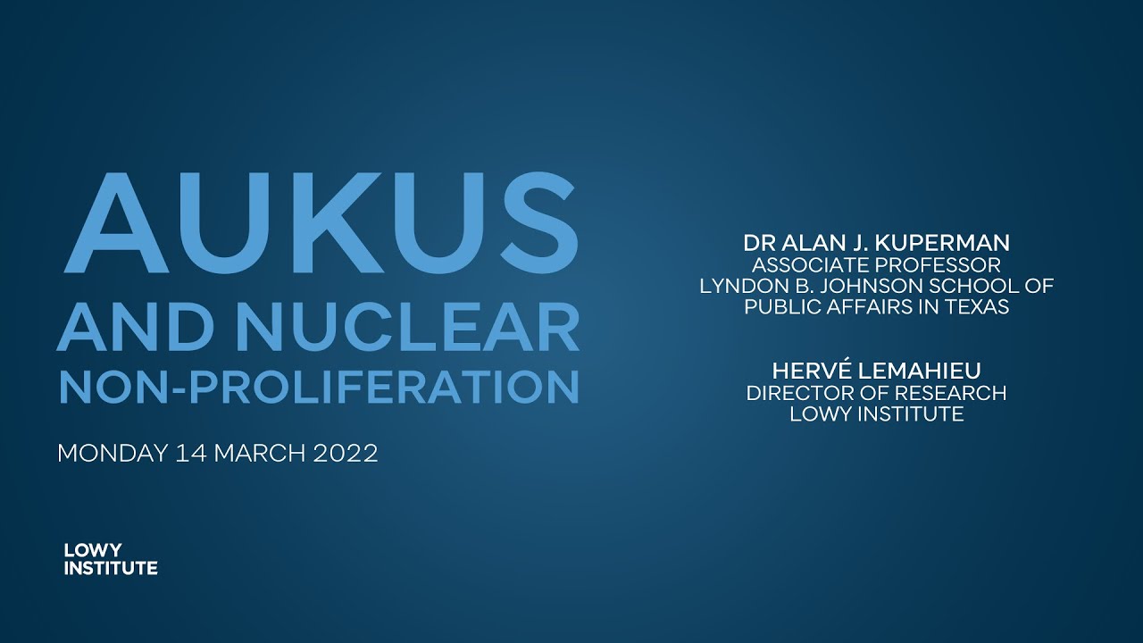 AUKUS and nuclear non-proliferation